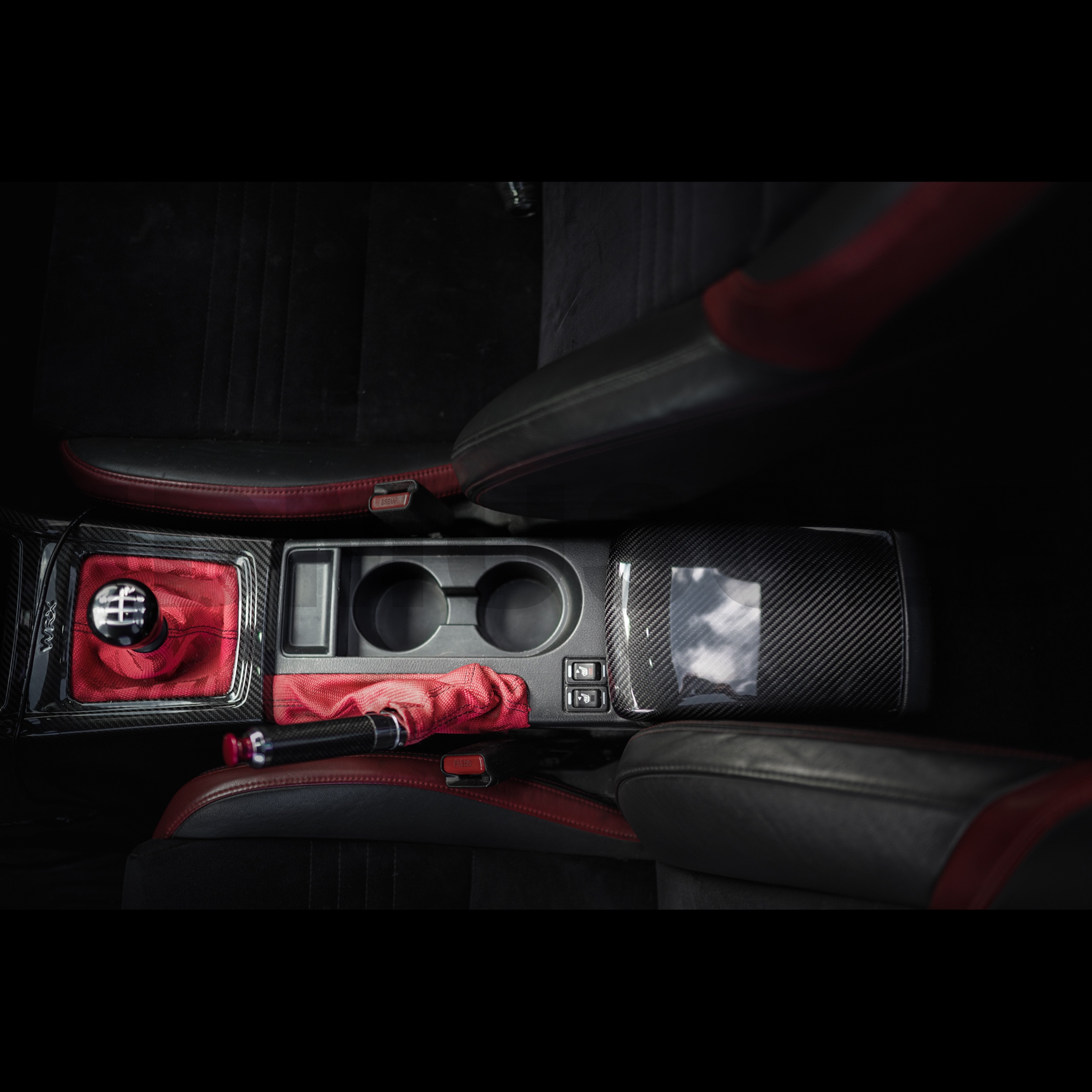 JDMuscle [15-21 WRX/STI] Carbon Fiber Arm Rest Full Replacement ...